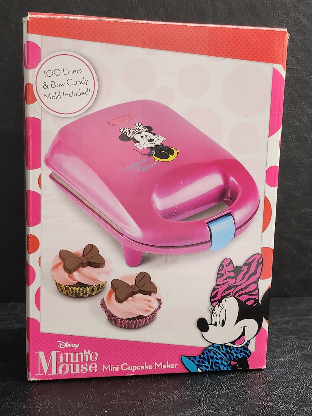 Disney DMG-7 Minnie Mouse Pink Cupcake Maker, Mini Liners & Molds NIB ...