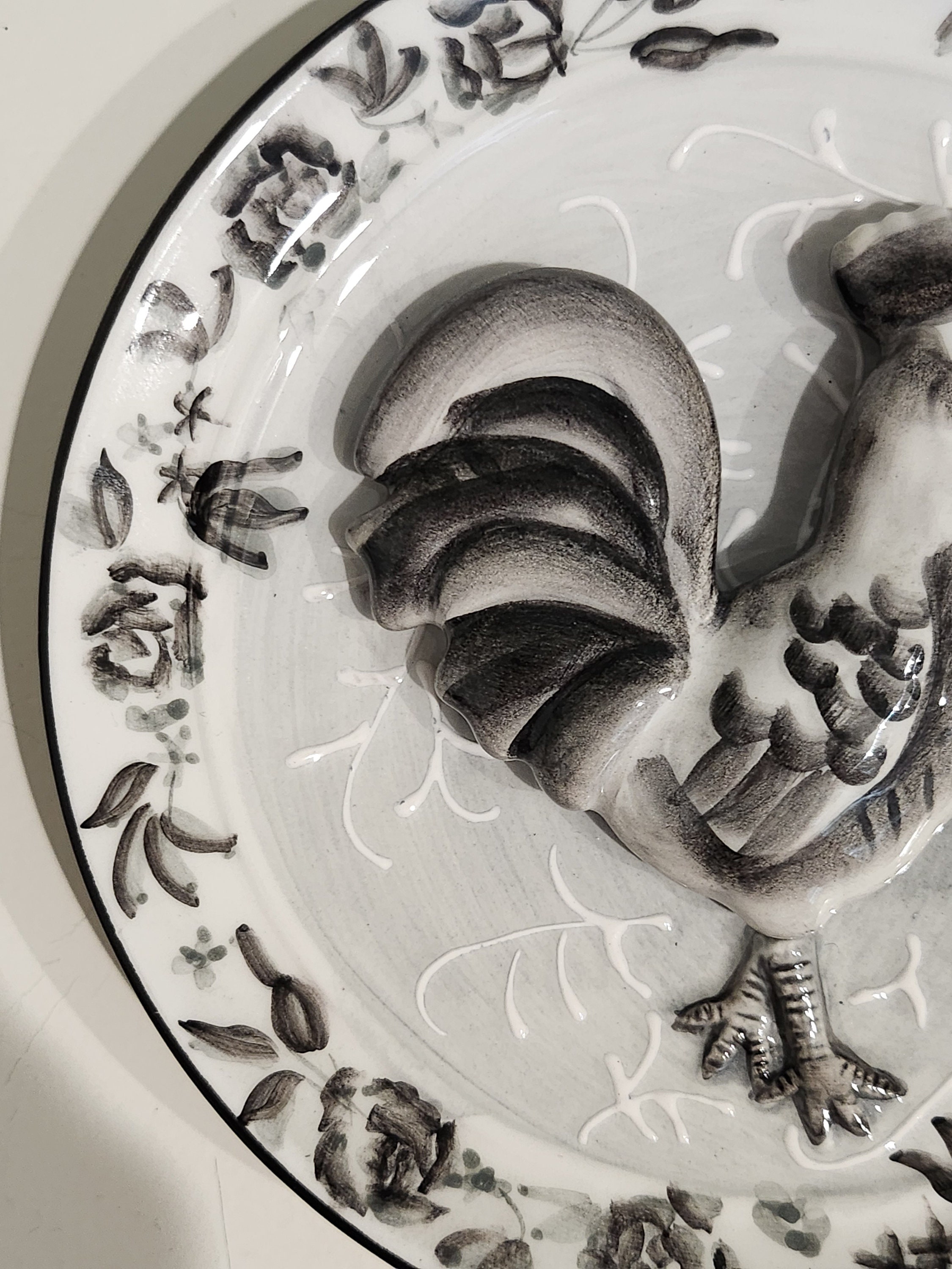 Bella Casa by Ganz 3D Rooster/ Hen Plates, 5 Inch Wall Decor - Etsy