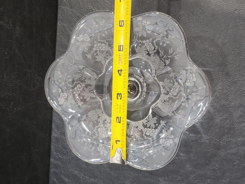 Duncan and Miller Clear Crystal Compote Canterbury With First - Etsy