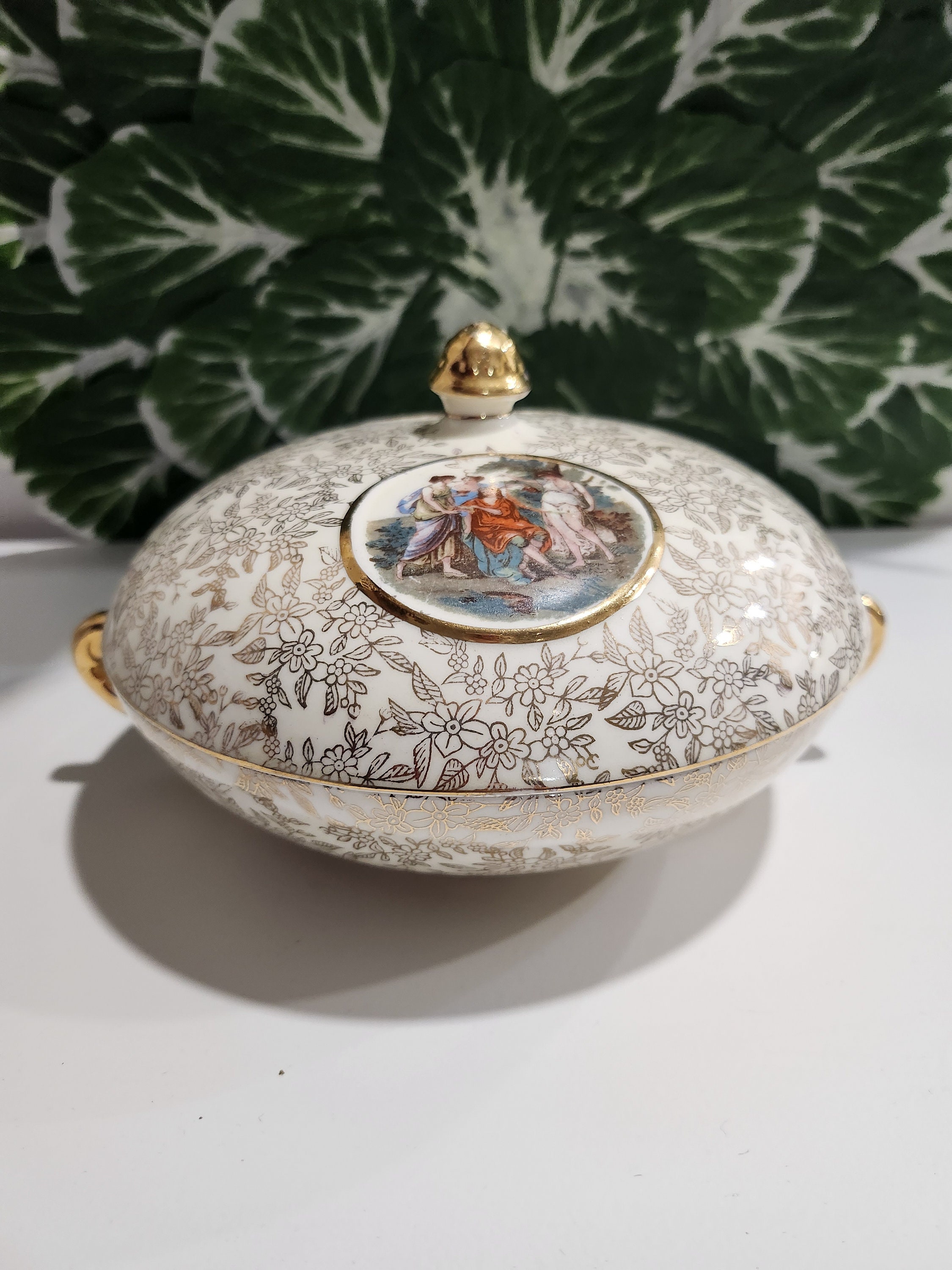 Vintage Empire Ware England Shelton Porcelain Gold Trim Dish - Etsy