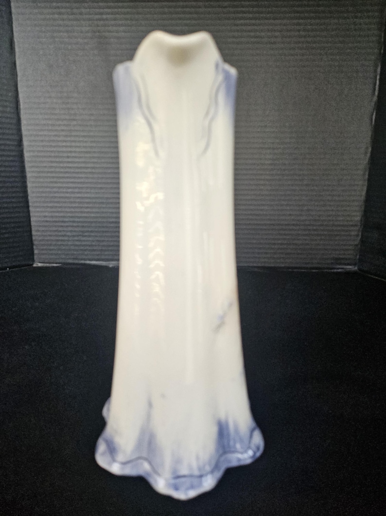 Vintage Cramer Mold Handmade Art Pottery Pitcher Vase Transferware 9.5 ...
