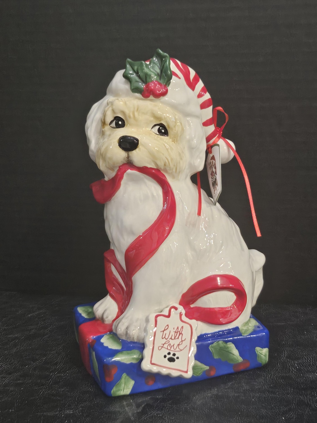 Blue Sky Clayworks Maltese Puppy Christmas Figurine Statue by Heather ...