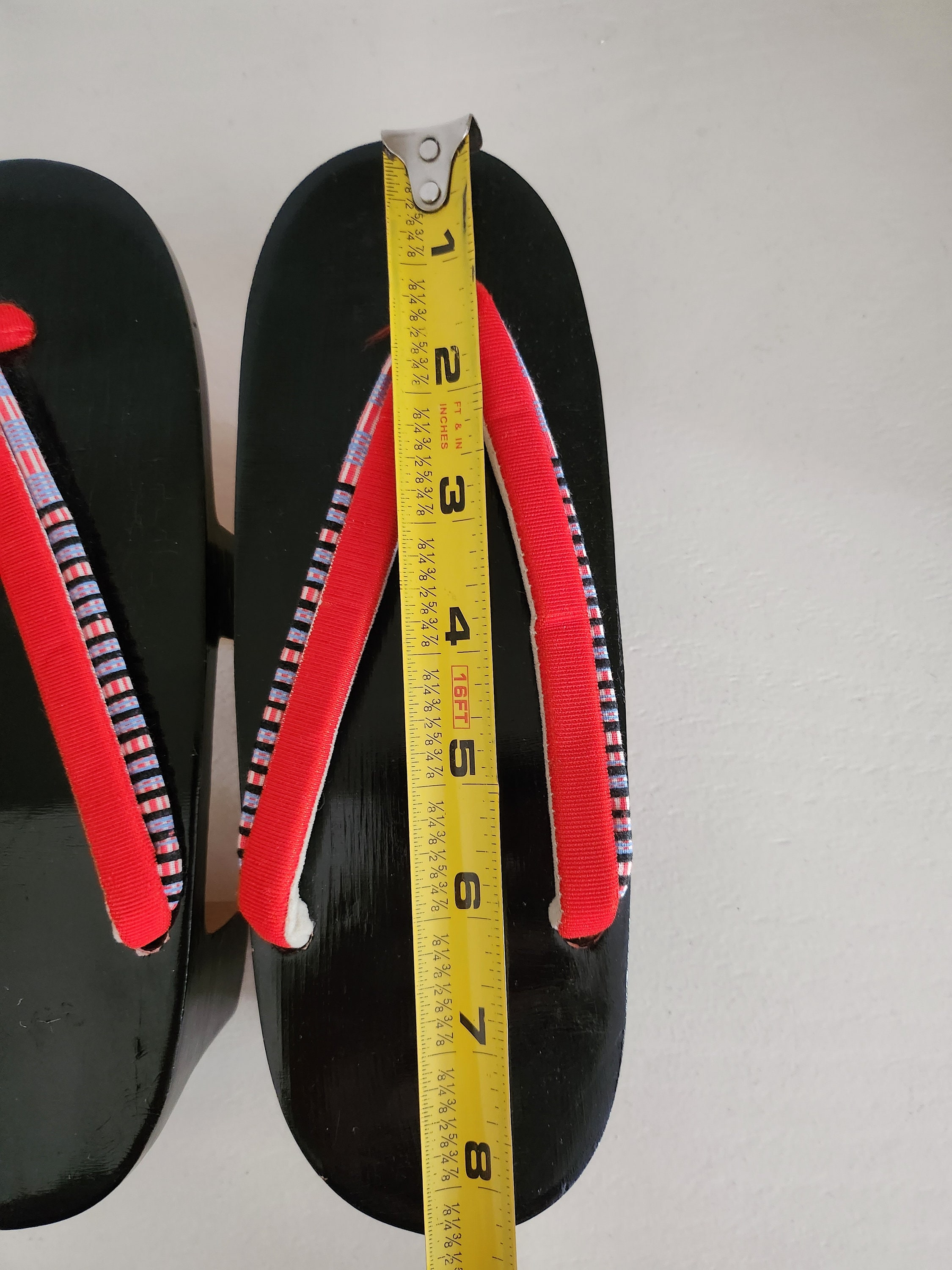 Vintage Okobo Traditional Japanese Wooden Sandals Flat Wood Based ...