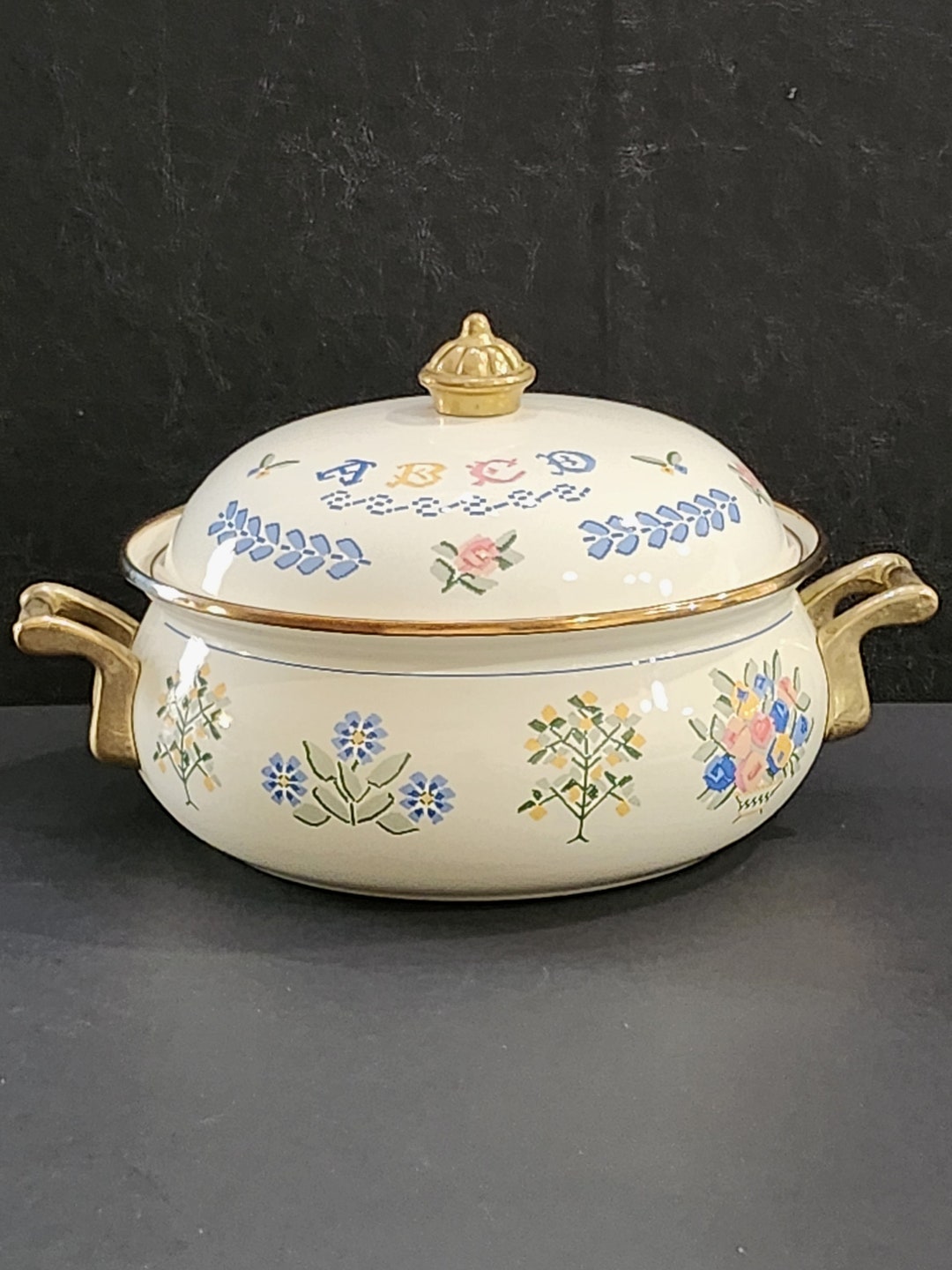 Lincoln Ware Porcelain Covered Steel Cookware Beautiful New! - Etsy