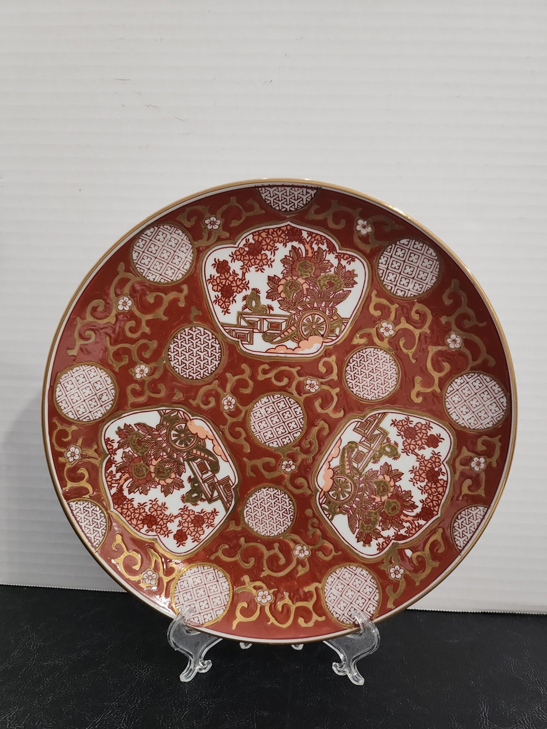 Rare Find: Gold Imari, Japan Porcelain Hand Painted Porcelain Plate ...