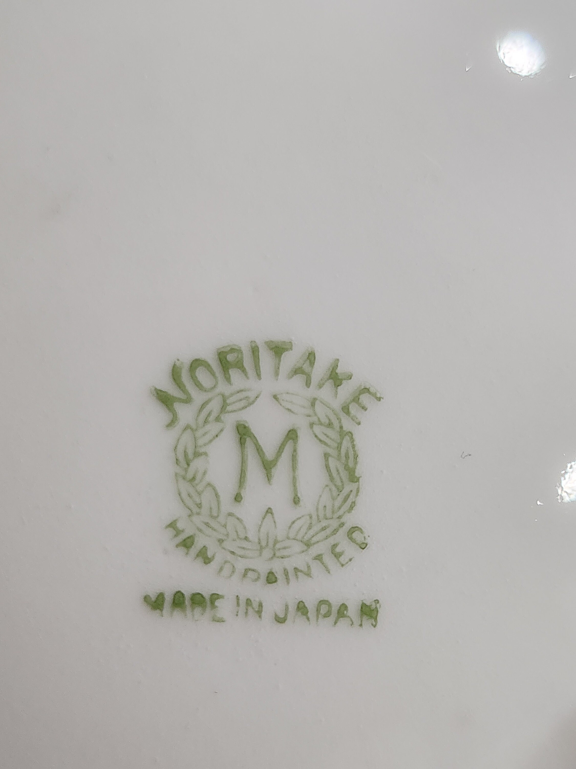 Antique, Noritake Nippon Mayonnaise Bowl With Under Plate Hand Painted ...