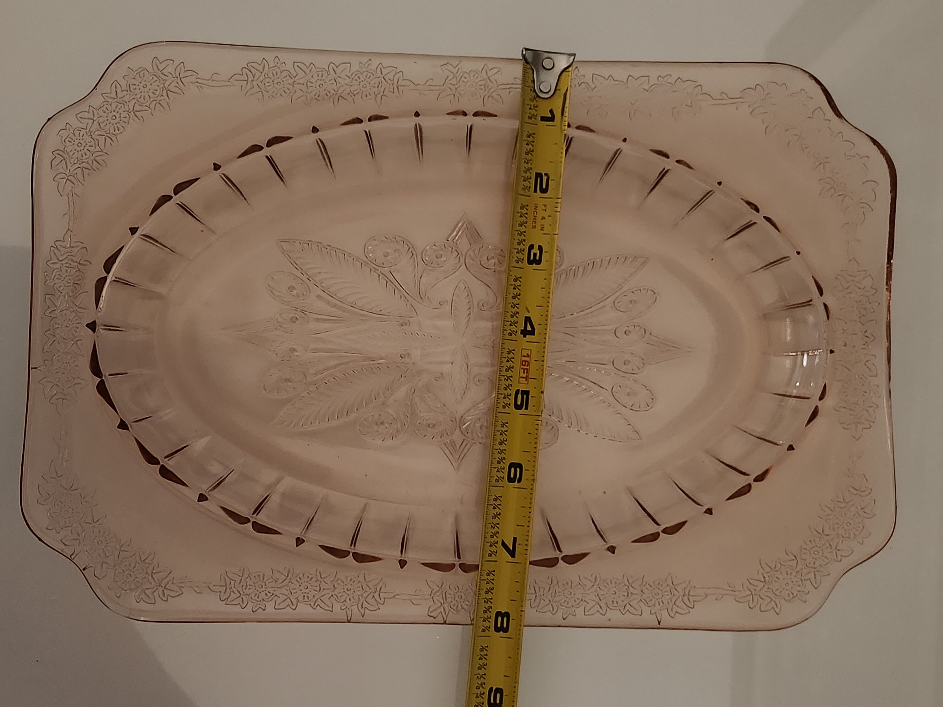 Antique Pink Depression Glass Adam Pattern Jeanette Glass Company ...