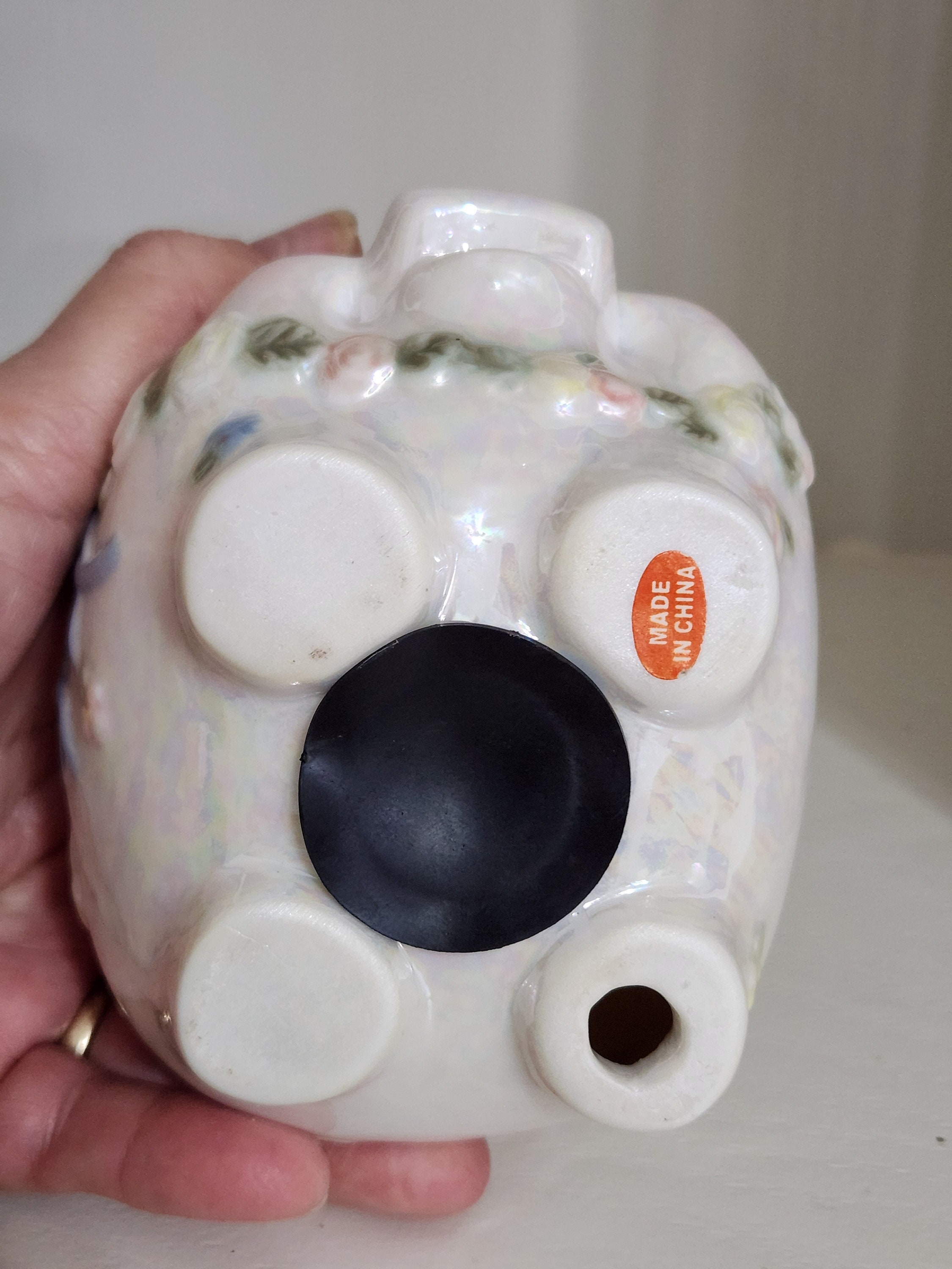 Iridescent Lefton Piggy Bank - Etsy