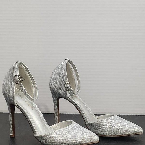 Silver Glitter Shoes - Etsy