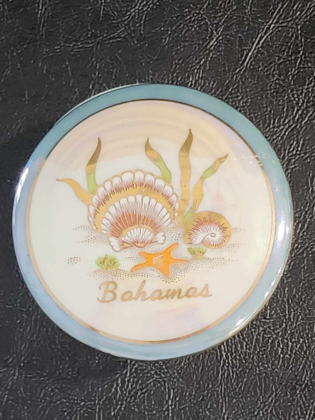 Pearlescent Glazed Bahamas Souvenir Trinket Jar - Etsy