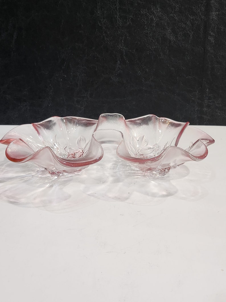 Vintage Mikasa Rosella Ruffle Pink Floral Double Sided Serving Bowl - Etsy