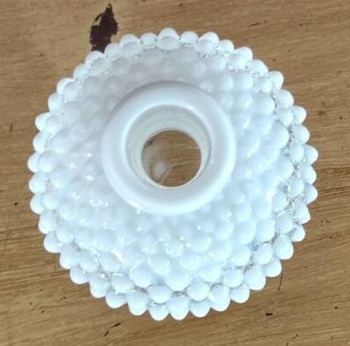 Fenton Glass Hobnail Perfume Bottle Clear, White With Blue Tint ...