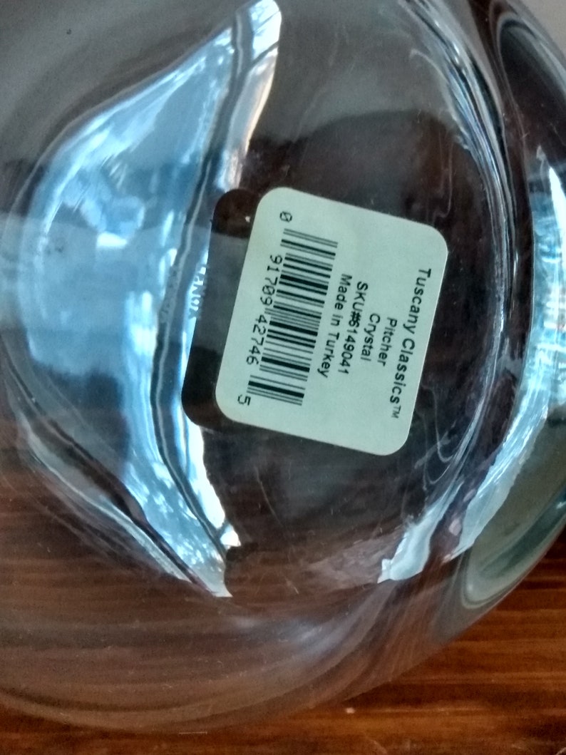 Lenox Crystal Glass Pitcher Tuscany Classics Collection 58 Oz. - Etsy
