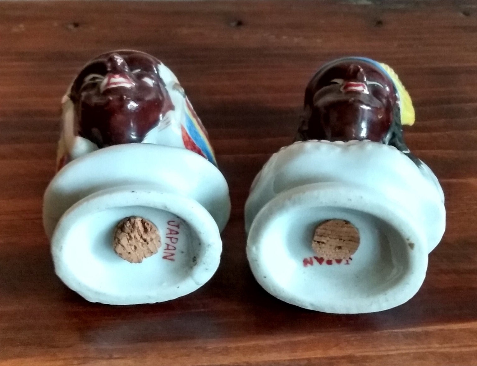 Vintage Ceramic Native American Indian Salt and Pepper Shakers Japan - Etsy