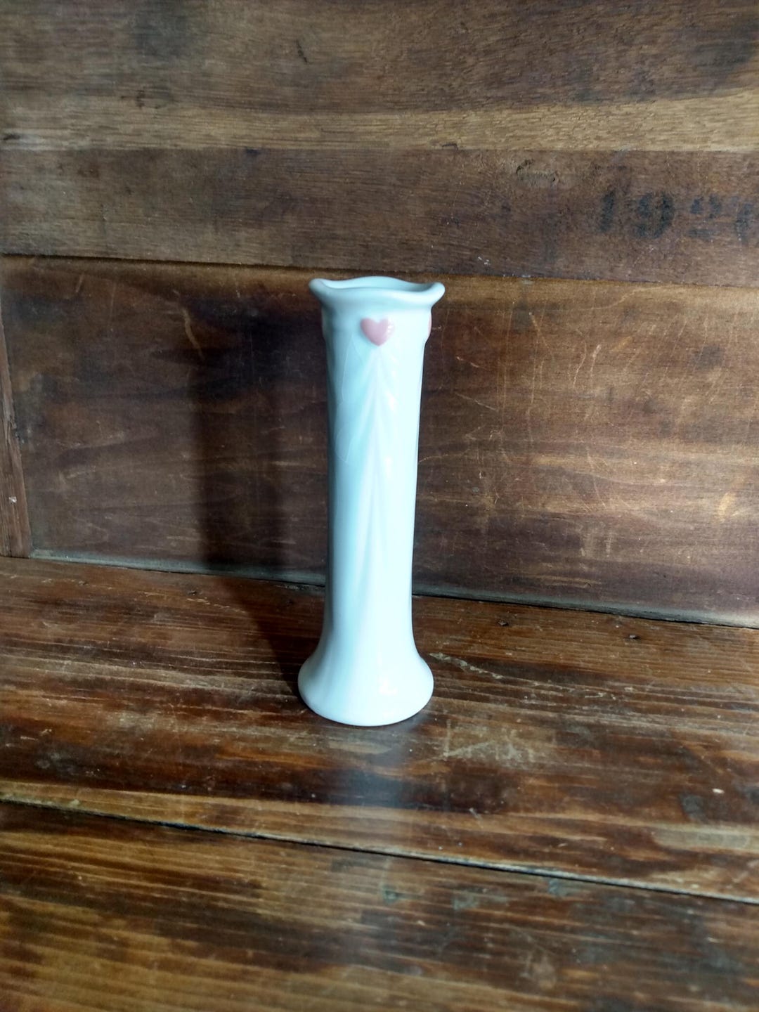 1985 FTDA Vase With Pink Hearts Made in Japan - Etsy