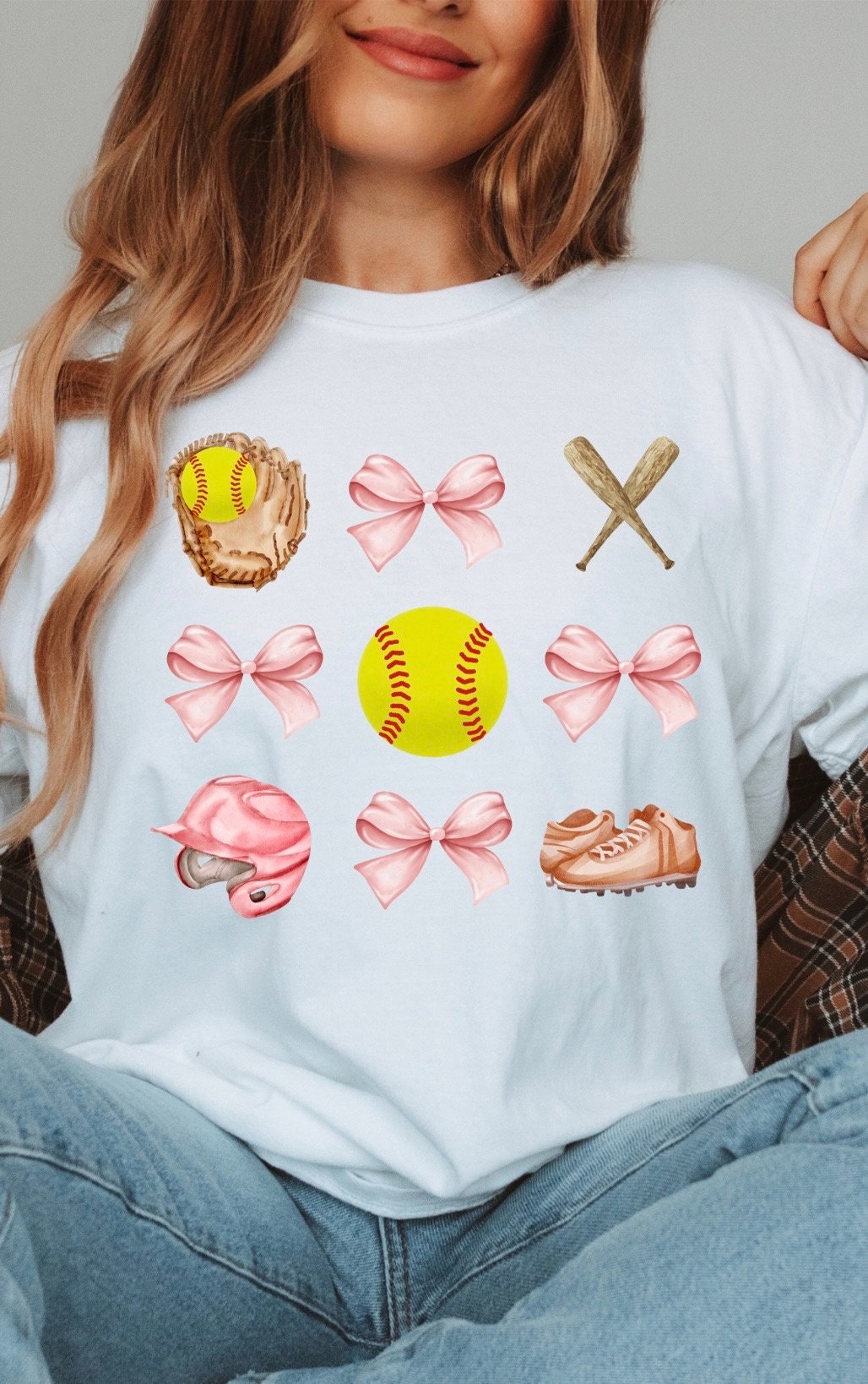 Softball Designs With Pink Bows PNG Coquette Bow Softball Pink Bows ...