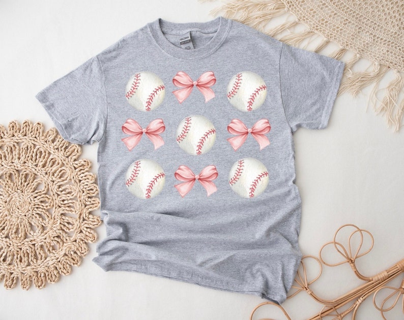 Baseball & Bow’s PNG | Coquette Bow | Baseball Shirt | Cute Baseball ...
