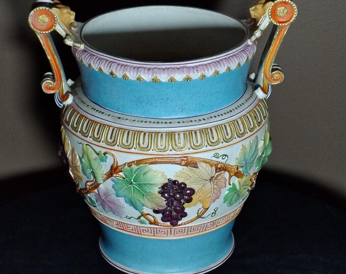 Rare 1840s Jean Gille French Bisque Porcelain Jardiniere Urn Vase ...