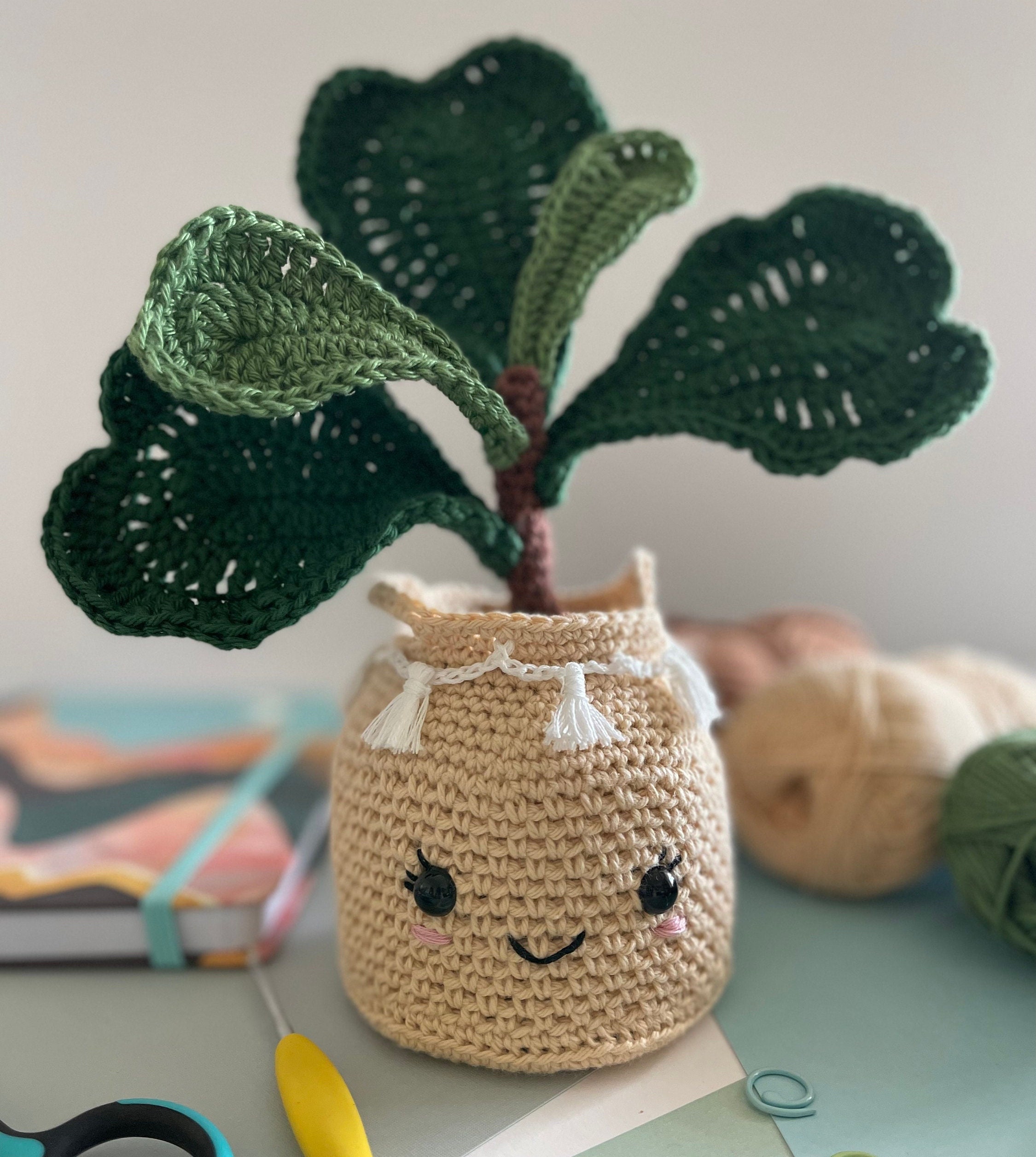 Amigurumi Crochet Fiddle Leaf Fig Plant PDF Pattern - Etsy