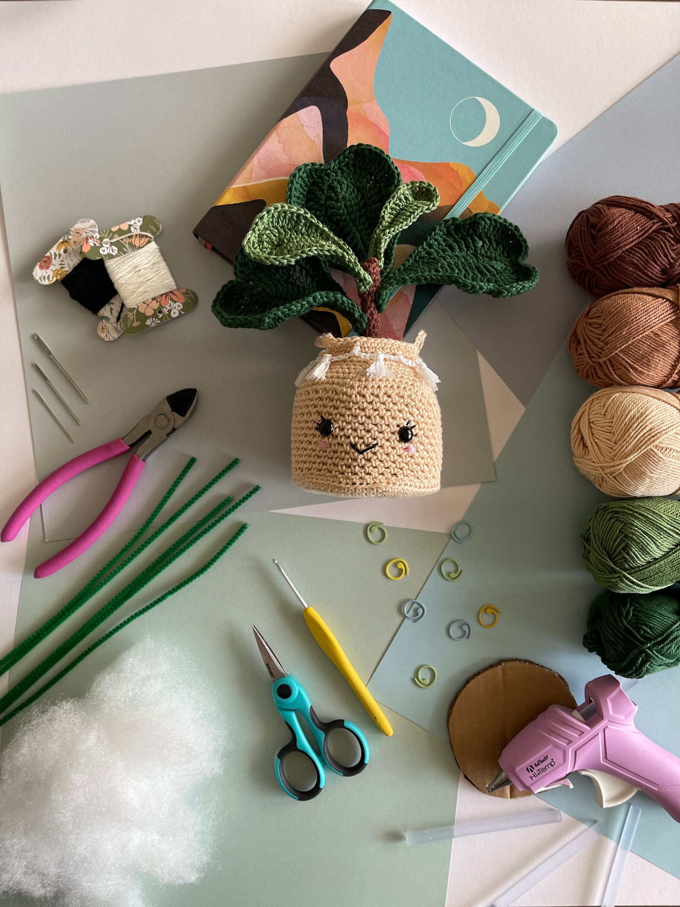 Amigurumi Crochet Fiddle Leaf Fig Plant PDF Pattern - Etsy