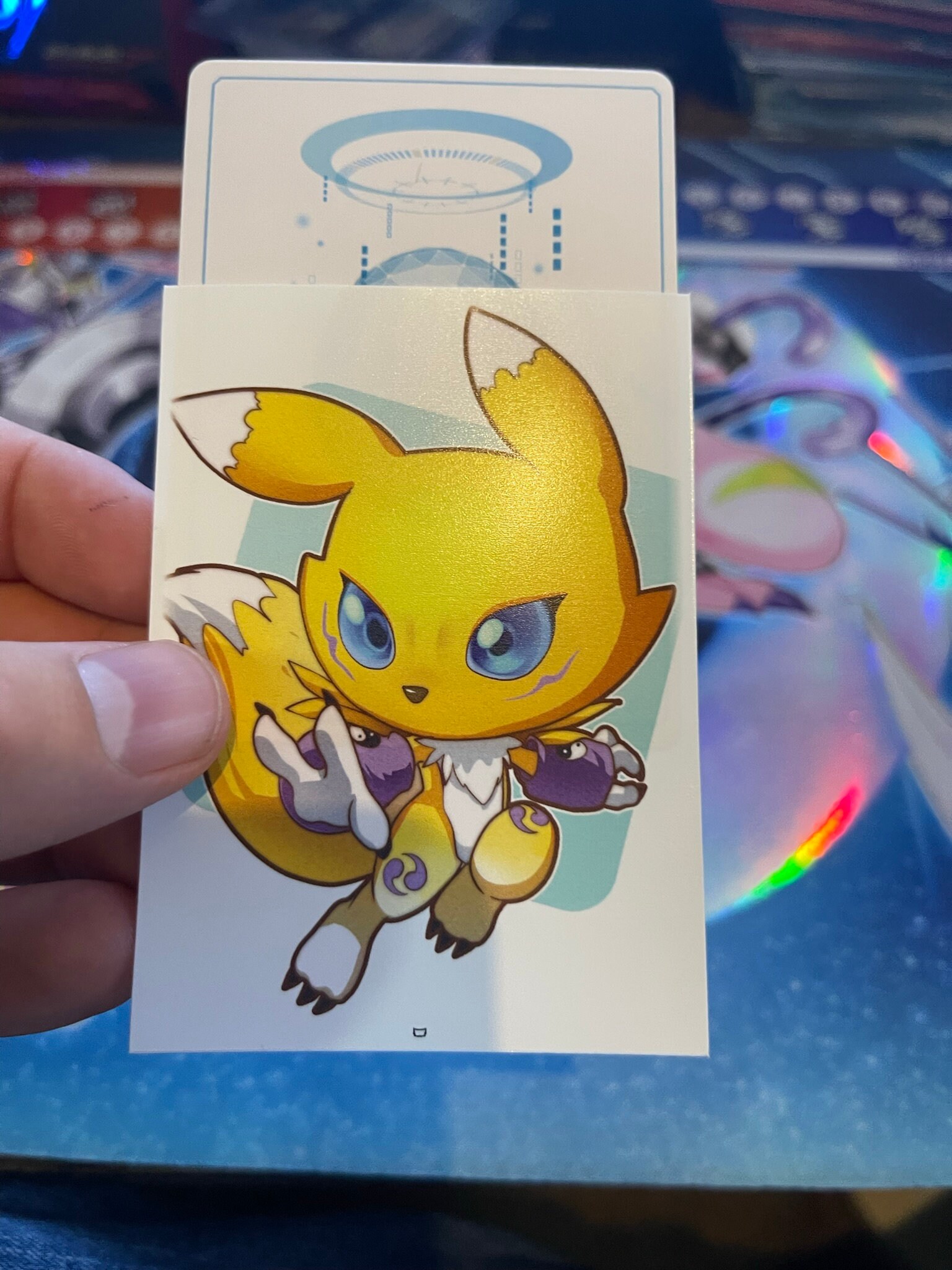 Digimon Chibi Renamon Sleeves Pack of 60 Sleeves - Etsy
