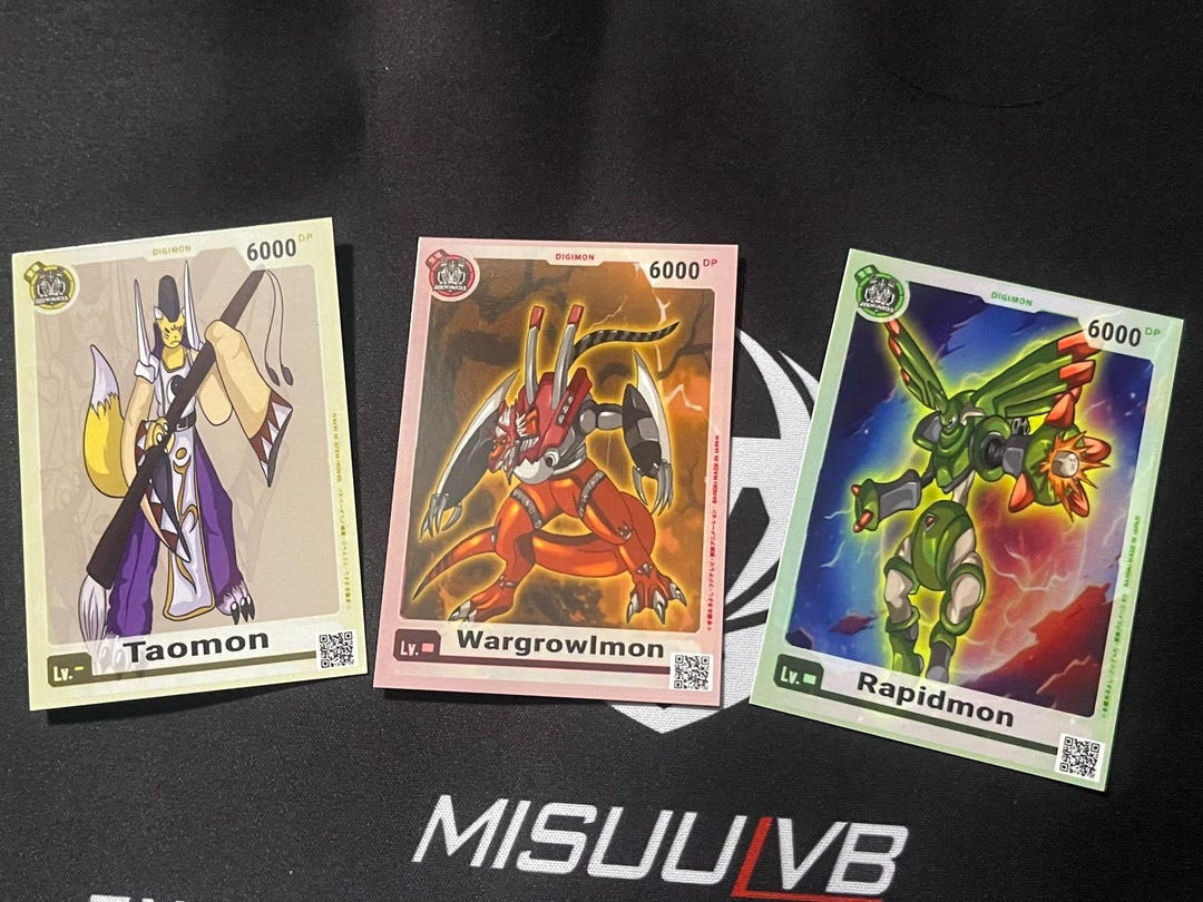 Digimon TCG Tokens | Trinity Burst Token | Rapidmon, Taomon ...