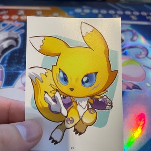 Digimon Chibi Renamon Sleeves Pack of 60 Sleeves - Etsy