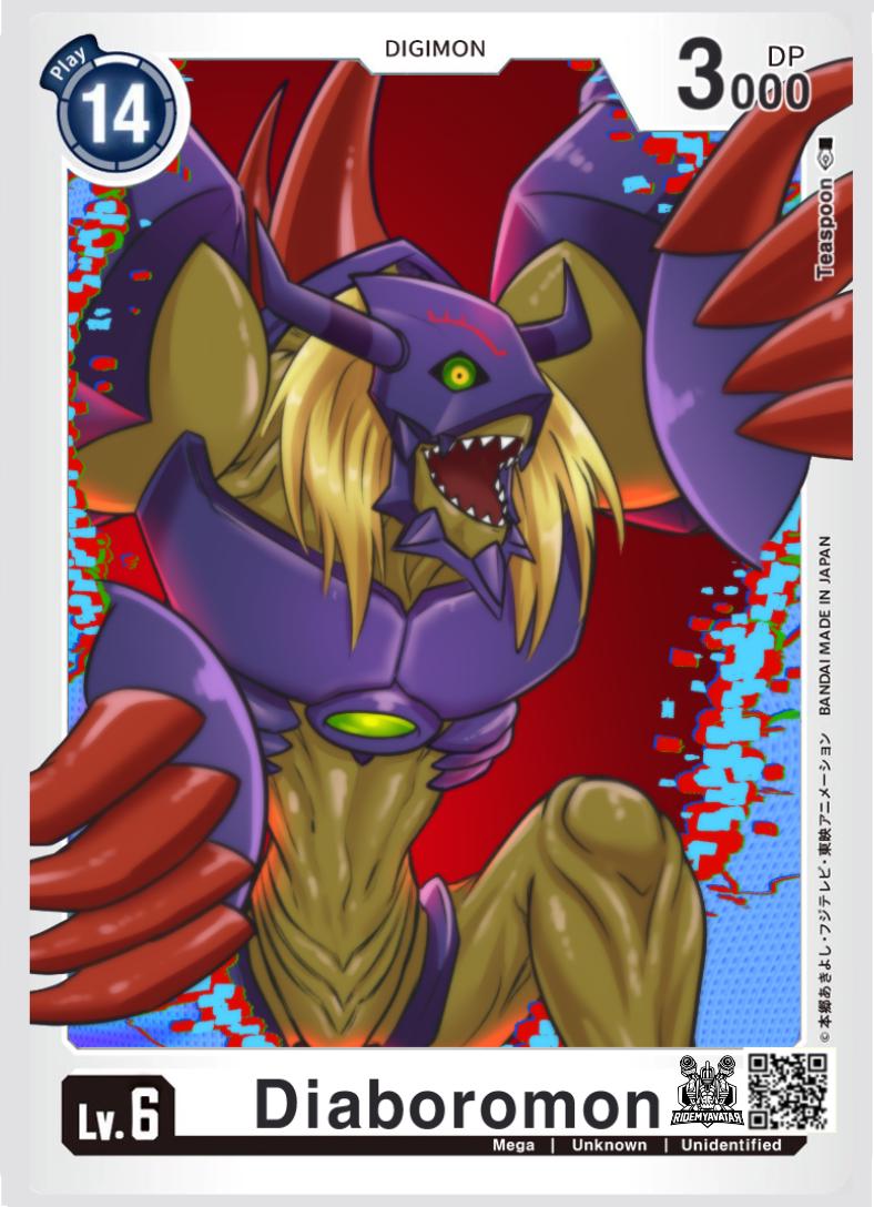 Digimon Token | Diaboromon | Digimon Card Game Release 1.0 - Etsy