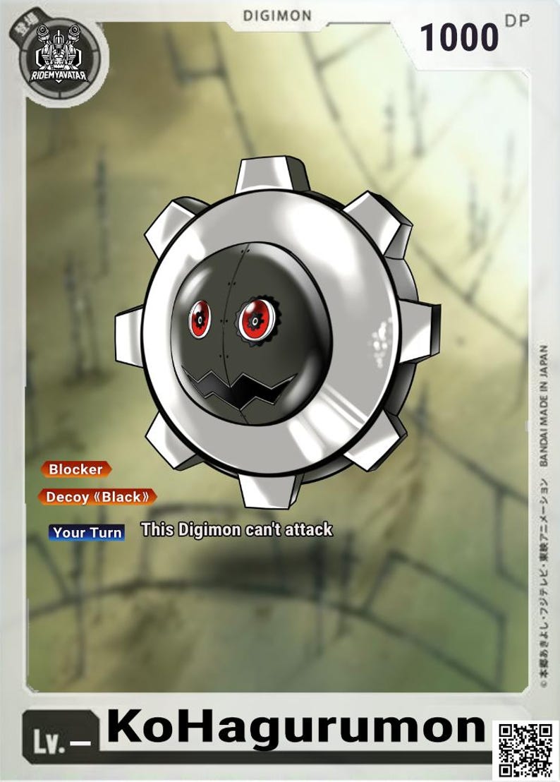 Digimon Token Kohagurumon Hagurumon X Antibody Digimon Card Game - Etsy