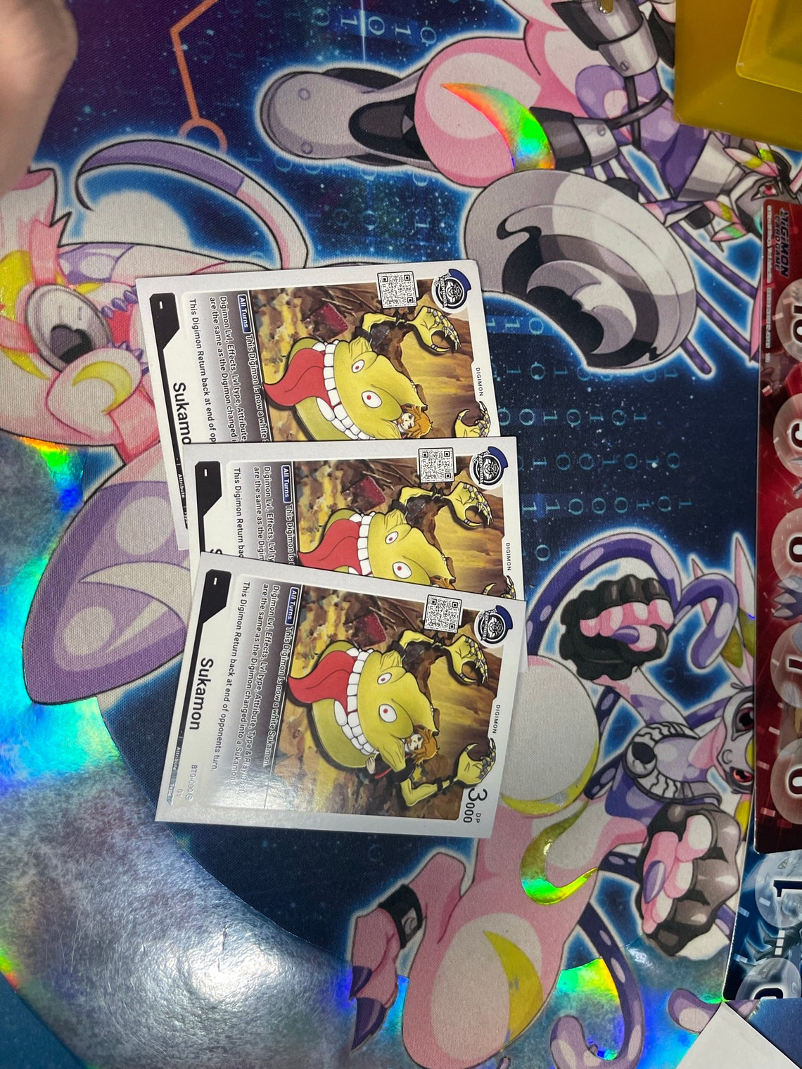 Set of Four Digimon TCG Sukamon Tokens - Etsy