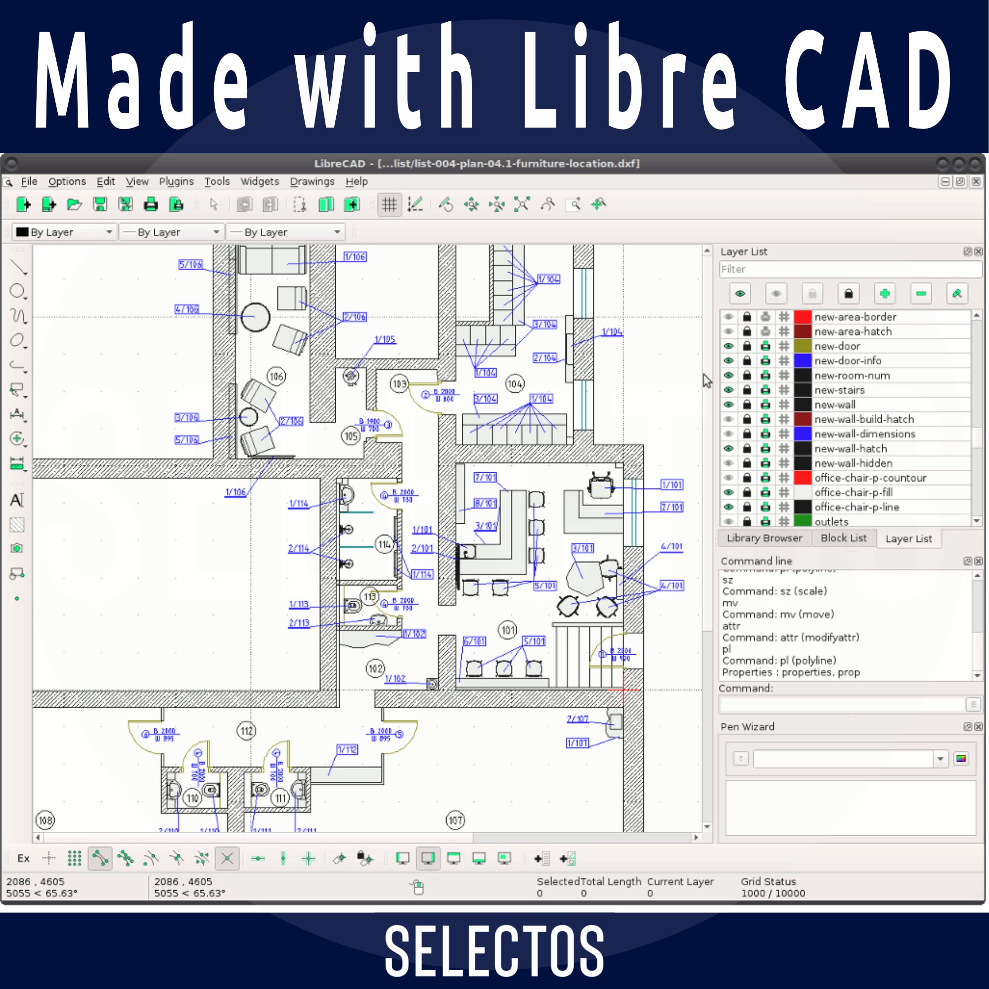 New CAD 2D Design Libre Program in a USB Includes Pdfs Install, User ...