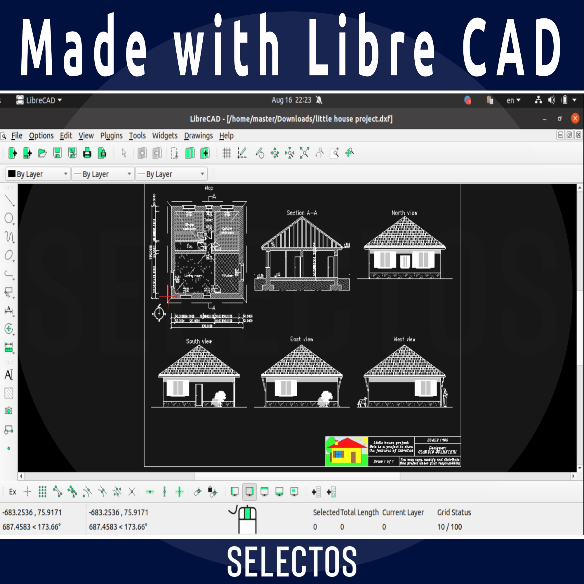 New CAD 2D Design Libre Program in a USB Includes Pdfs Install, User ...