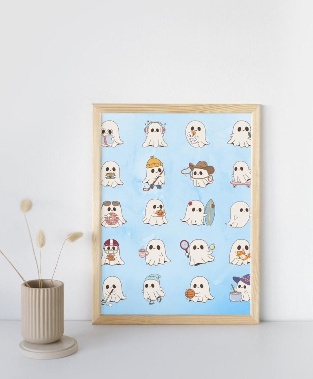 Cute Ghosts Activities Poster – Printable Wall Art – Cute & Colorful ...
