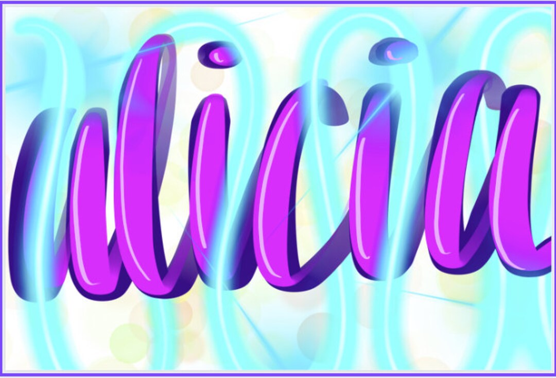 Hand Lettering ALICIA Digital Download Name Printable Name Art - Etsy