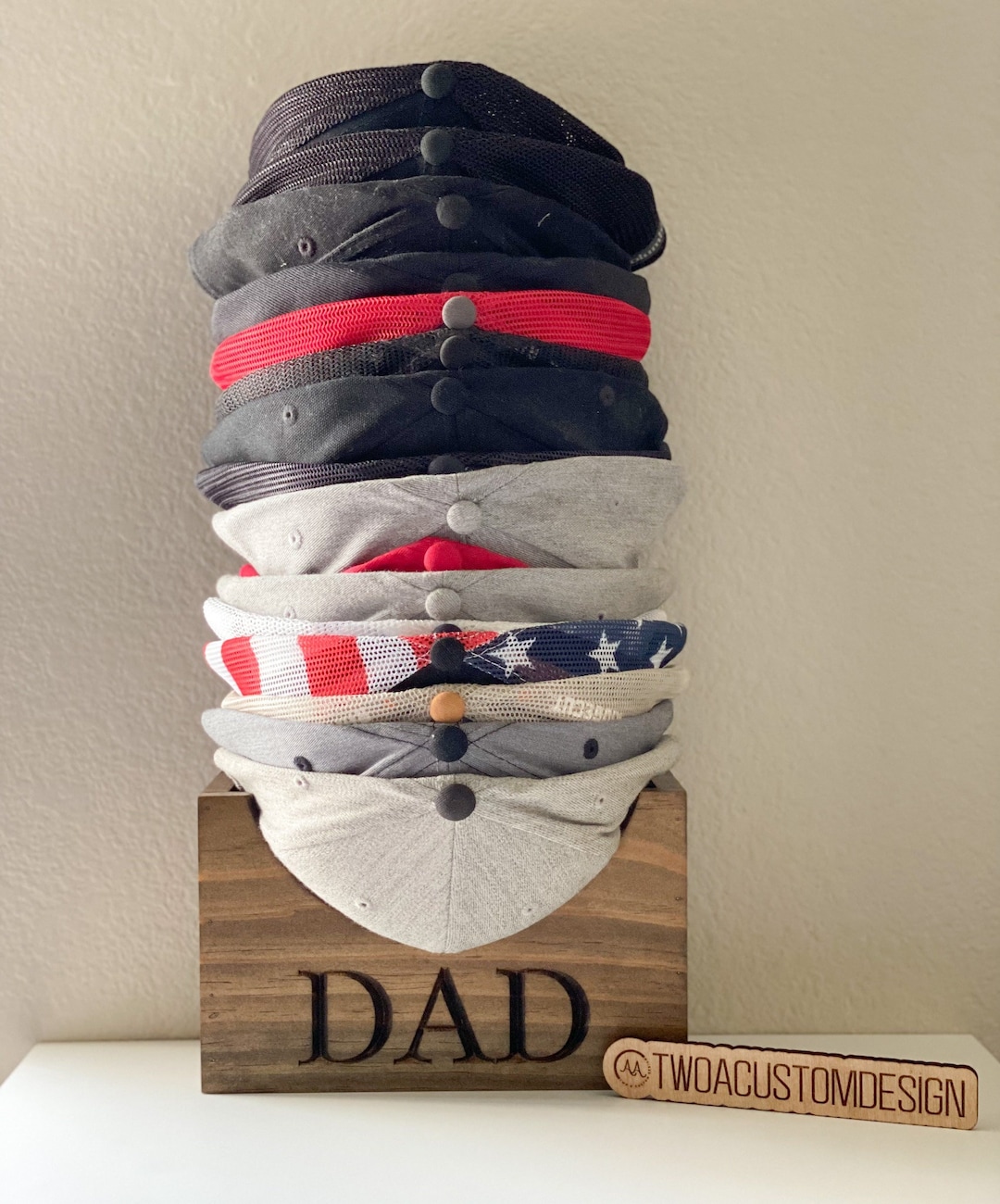 Wooden Hat Holder, Wood Hat Box, Baseball Hat Holder, Cap Organizer ...