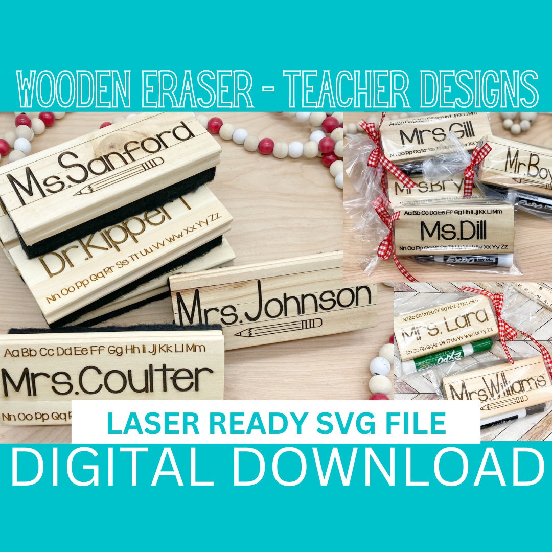 Teacher Eraser SVG, Custom Teacher Gifts, Eraser for Teacher SVG ...