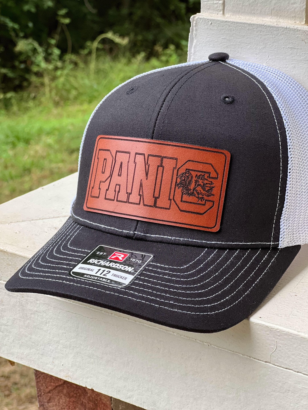 Carolina Panic Leather Patch Hat - Etsy