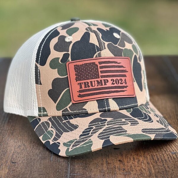 Trump 2024 Leather Patch Hat - Etsy