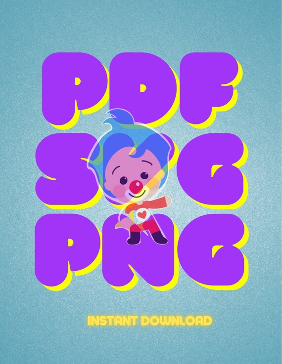 Payaso Plim Plim Instant Download Digital Wallpaper Sticker - Etsy UK