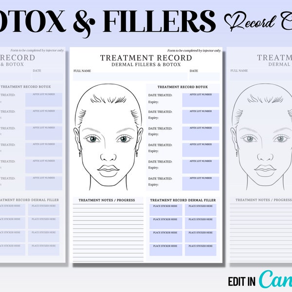 Treatment Record Cards - Etsy