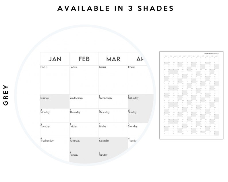 Giant 2024 Wall Calendar 2024 Large Wall Planner Annual Planner Yearly ...