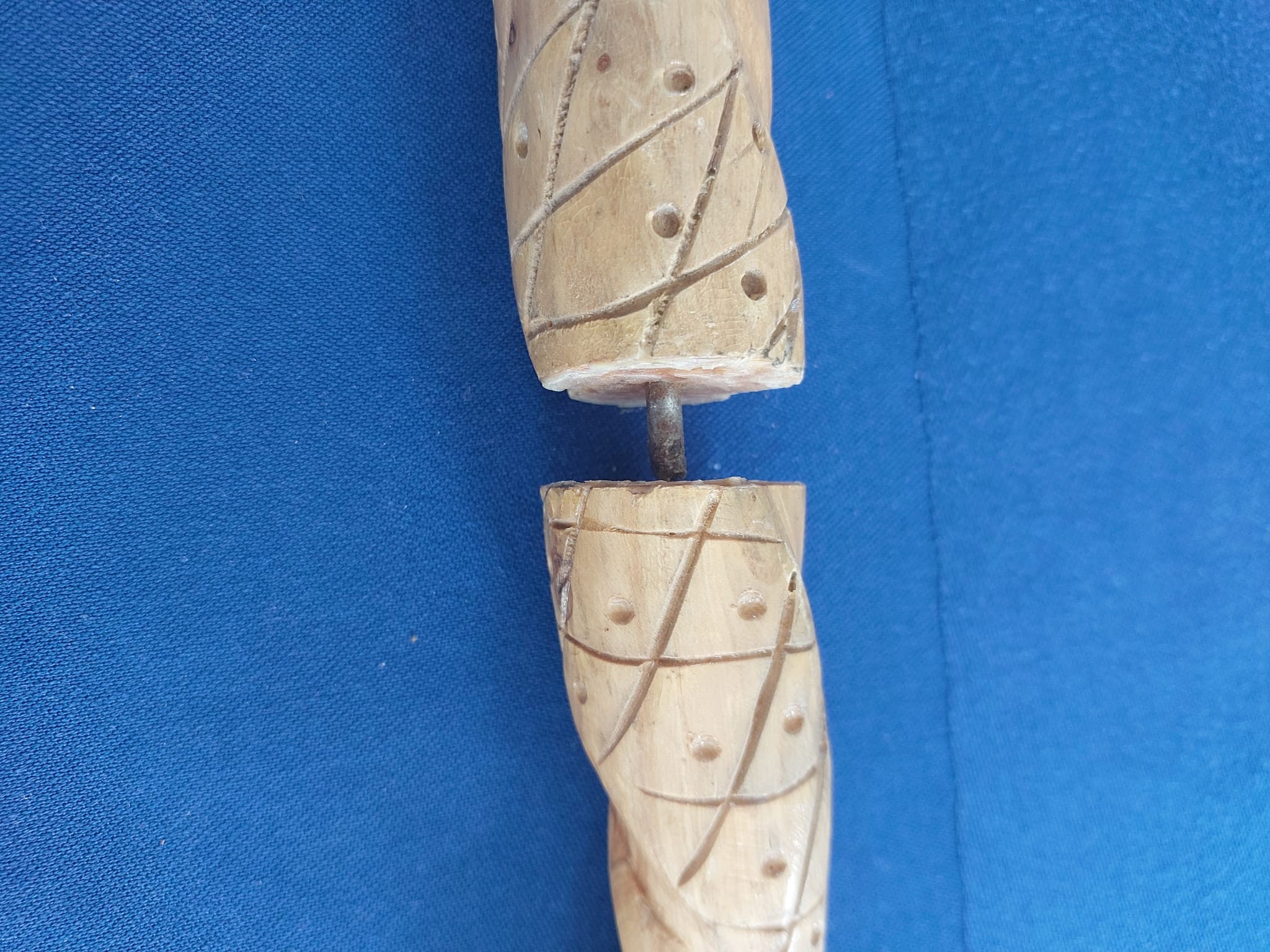 1 Vintage Olive Wood Staff of Moses in Cobra Snake Form , Hand Carved ...