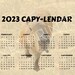 Capybara 1-page Calendar Print - Etsy