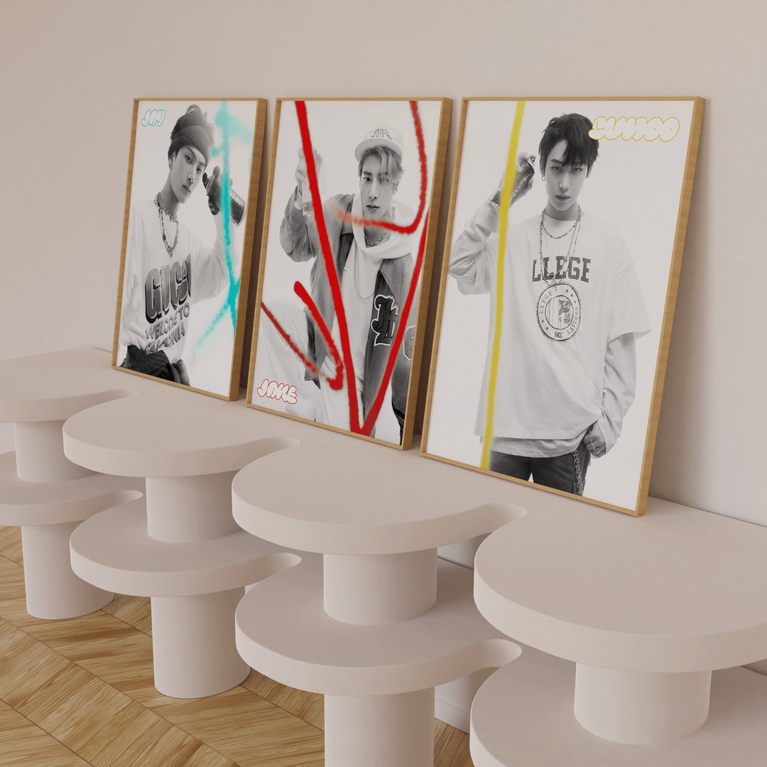 Enhypen Members Print Kpop Engene Inspired Poster, Heeseung Jay Jake ...
