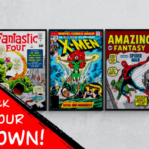 Comic Book Decor - Etsy