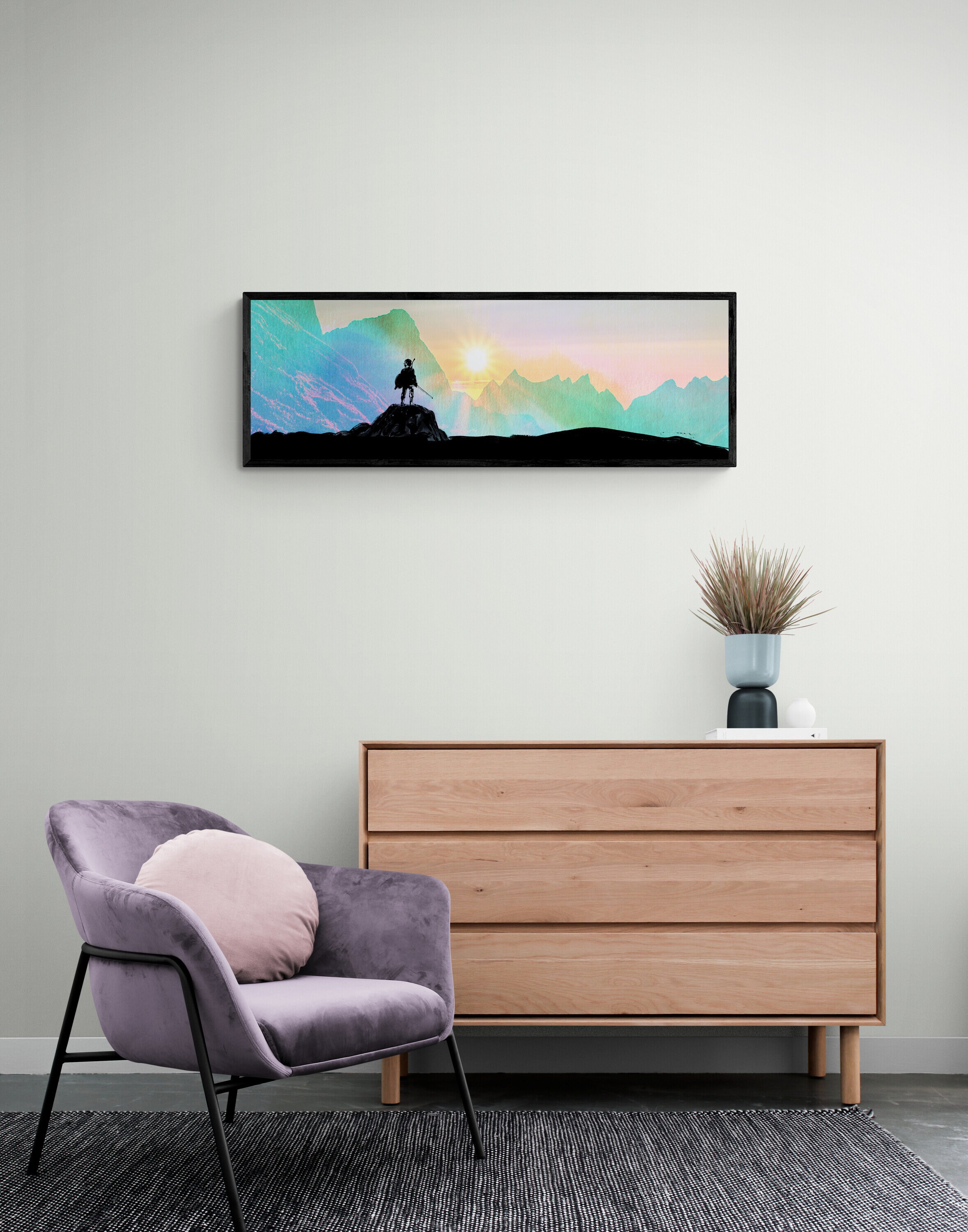 Tears of the Kingdom Legend of Zelda Link Sunset Multiple Sizes ...