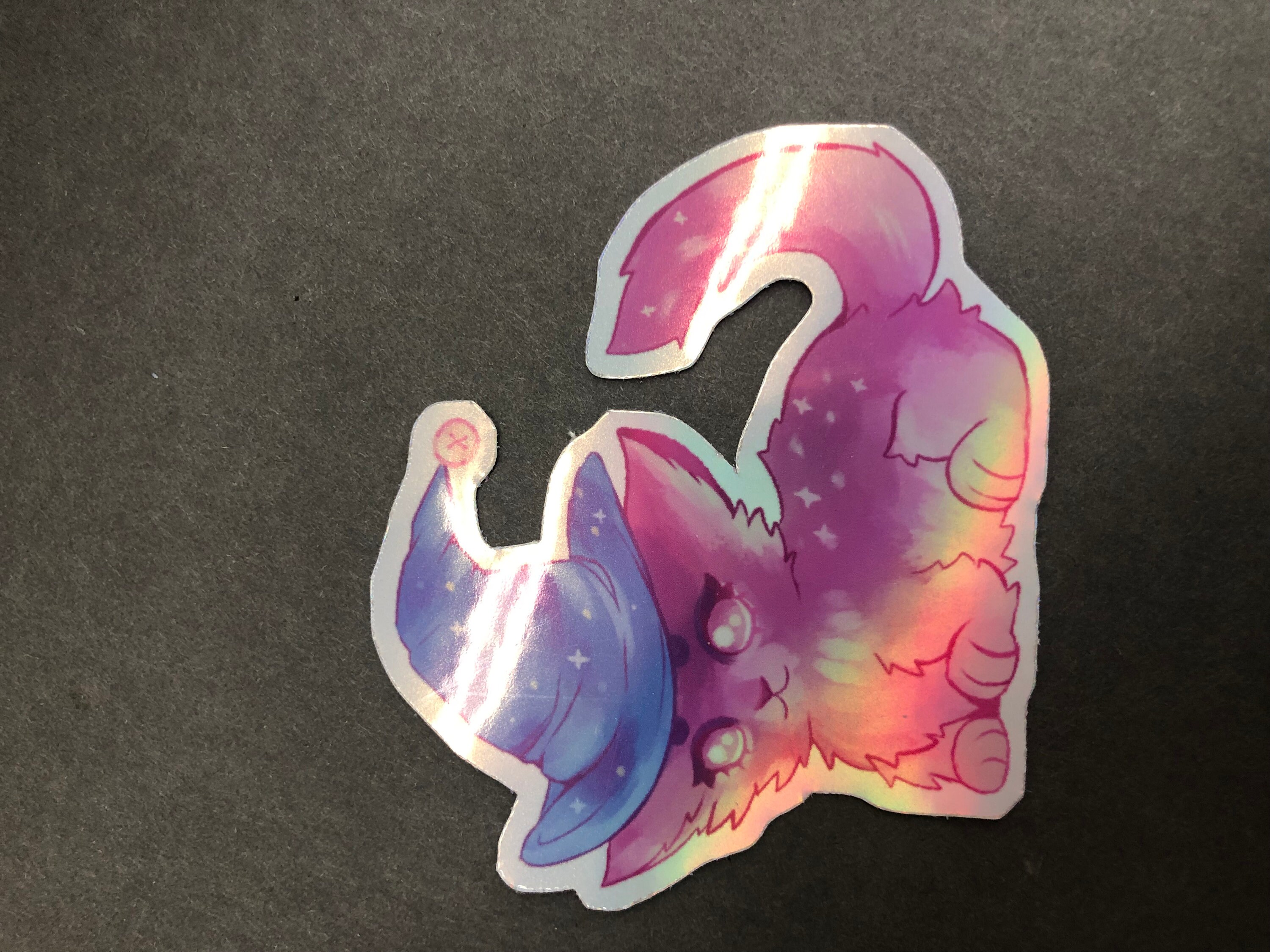 Purple Wizard Cat Cute Witchy Sticker Dappervolk Inspired - Etsy