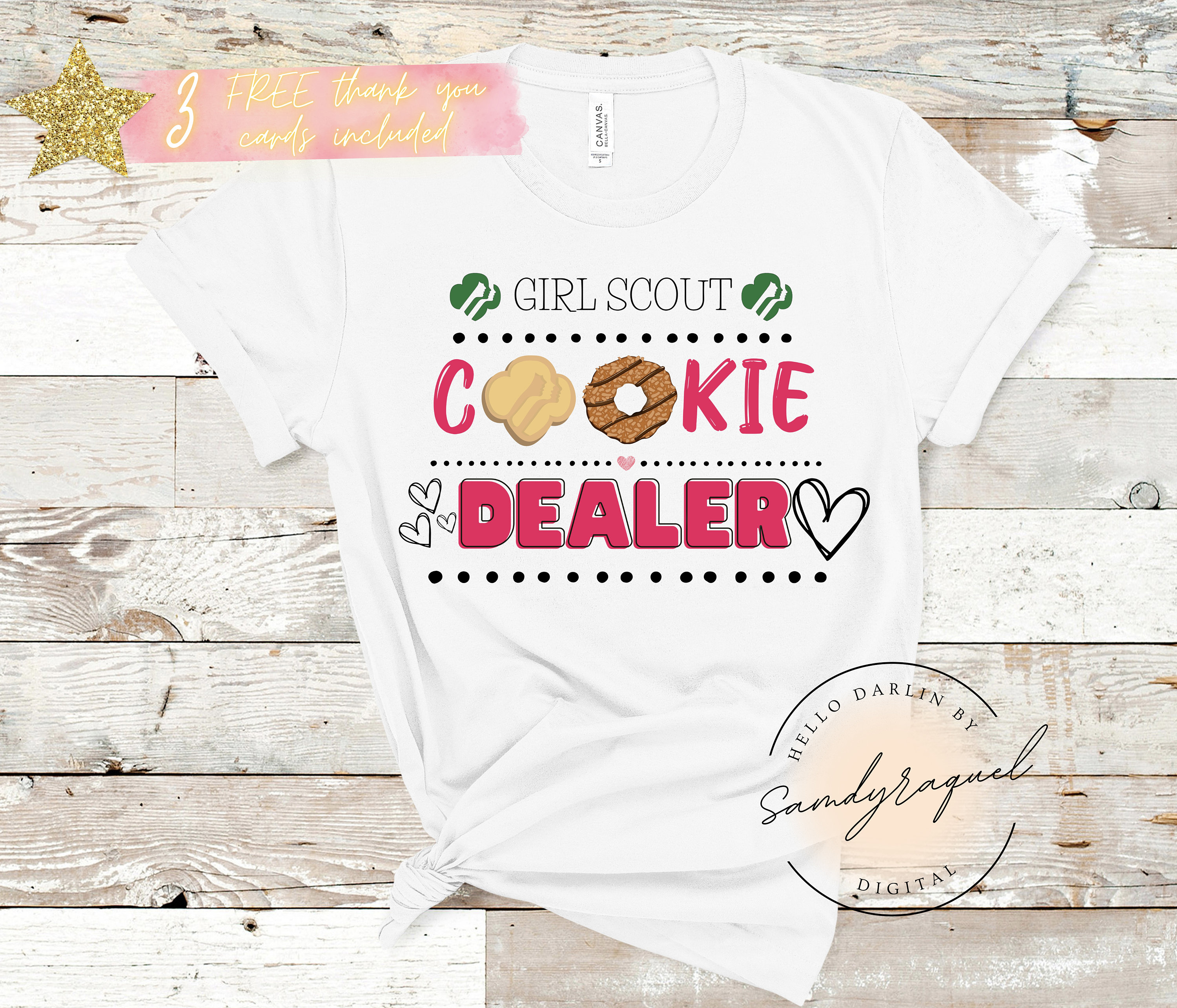 Girl Scout Cookie Dealer Sublimation T Shirt Digital Design Png Etsy