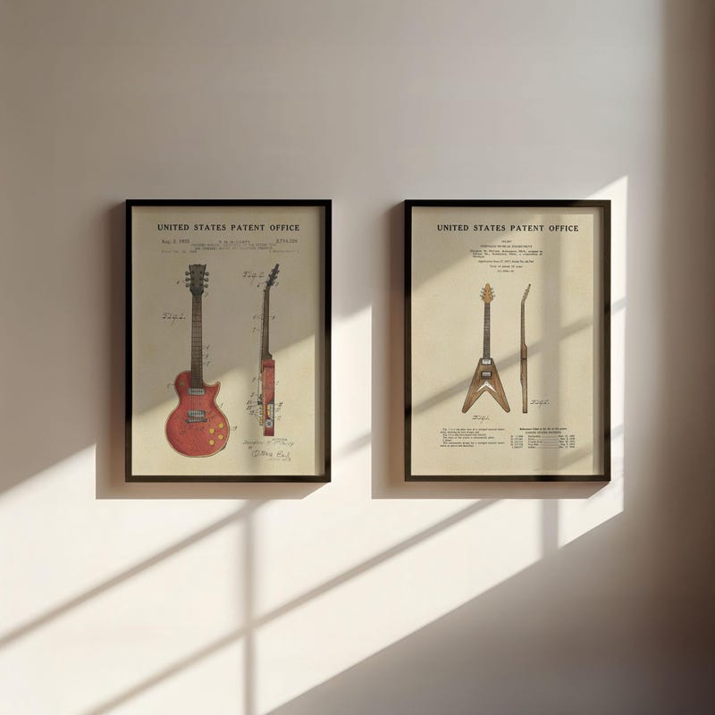 Electric Guitar Artwork - Etsy