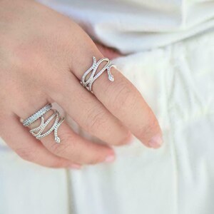 925 Pandora Swirling Snake Ring - Etsy